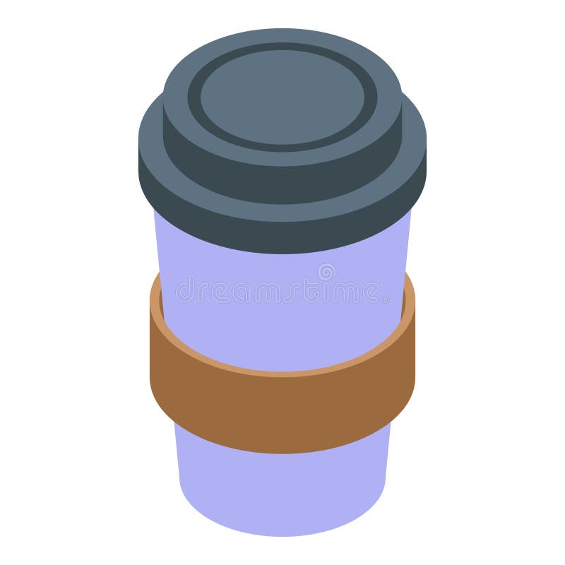 To Go Cup Icon Isometric Vector. Cold Label Stock Vector - Illustration ...
