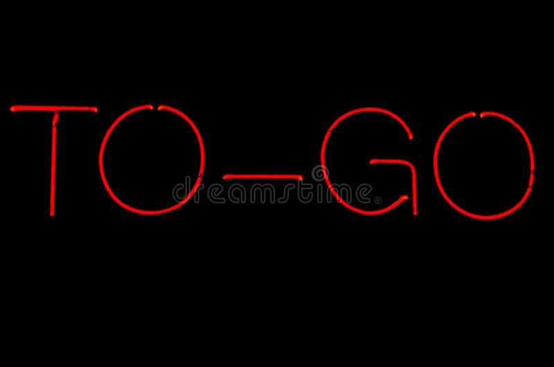 To go neon sign red stock image. Image of advertising - 24890561
