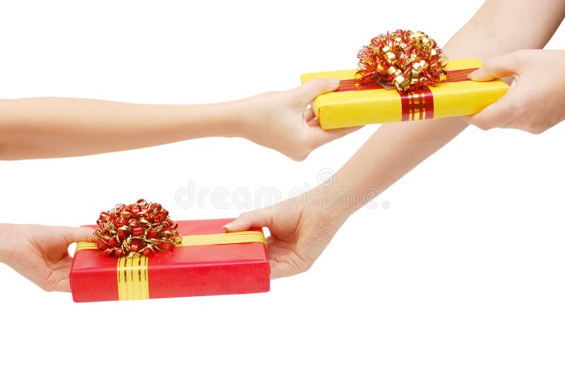 To hand a gift stock photo. Image of business, christmas - 11881402