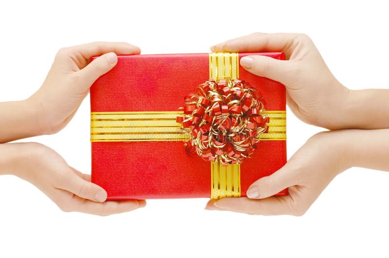 To hand a gift stock photo. Image of paper, adult, anniversary - 11691172