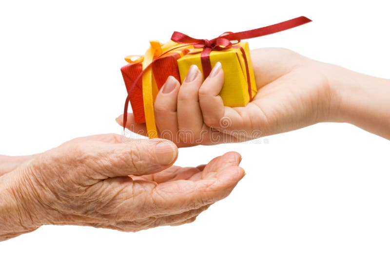 To hand a gift stock image. Image of celebration, love - 13719675