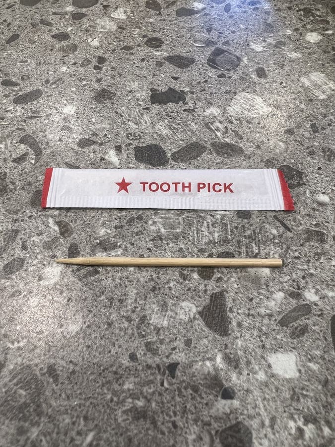 A Toothpick is a Small Thin Stick of Wood Stock Photo - Image of bamboo ...