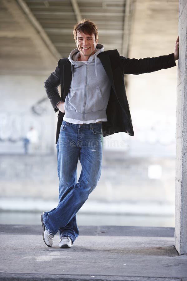 To laugh stock photo. Image of cool, beautiful, bridge - 2684128