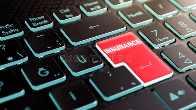 To Make Insurance Transactions Using the Internet and Computer Stock ...