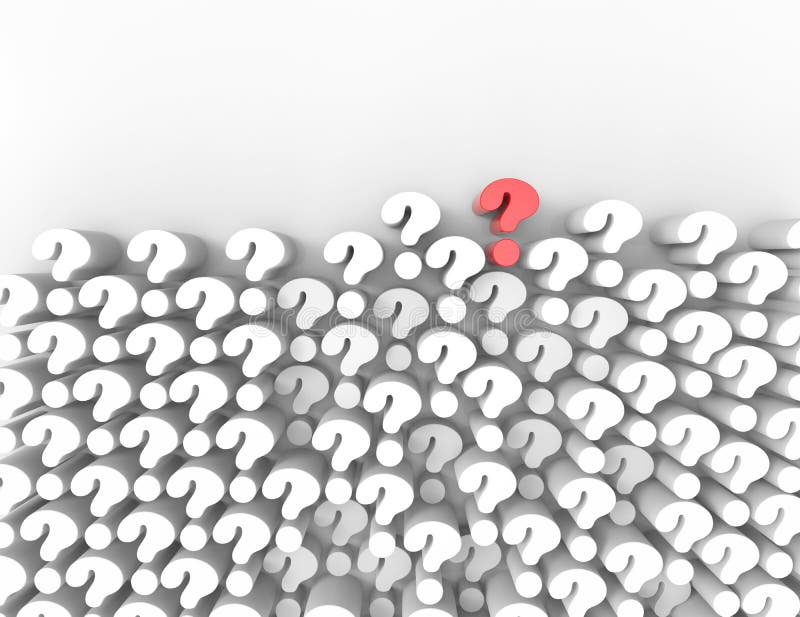 To many question marks stock illustration. Illustration of generated ...