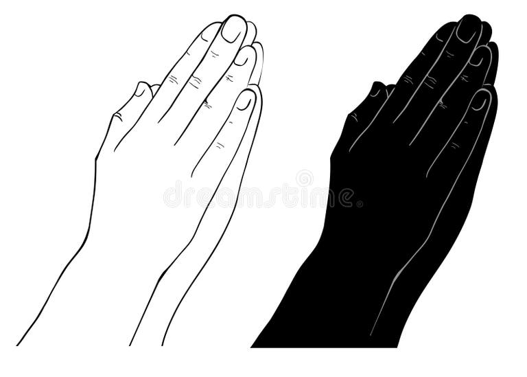 Pray Outline Stock Illustrations – 16,279 Pray Outline Stock ...