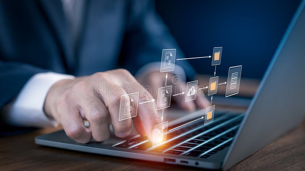 To Properly Handle Files, Knowledge, and Documentation in an ERP-enabled Business Stock Photo ...