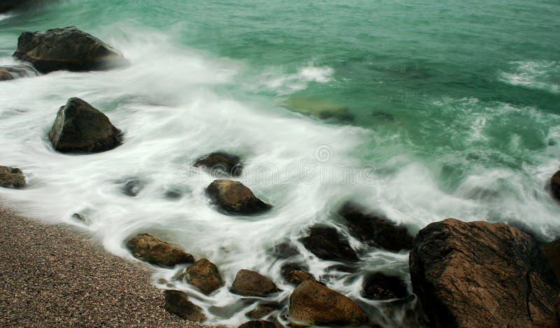 To recede and come stock image. Image of beach, rock - 11579921