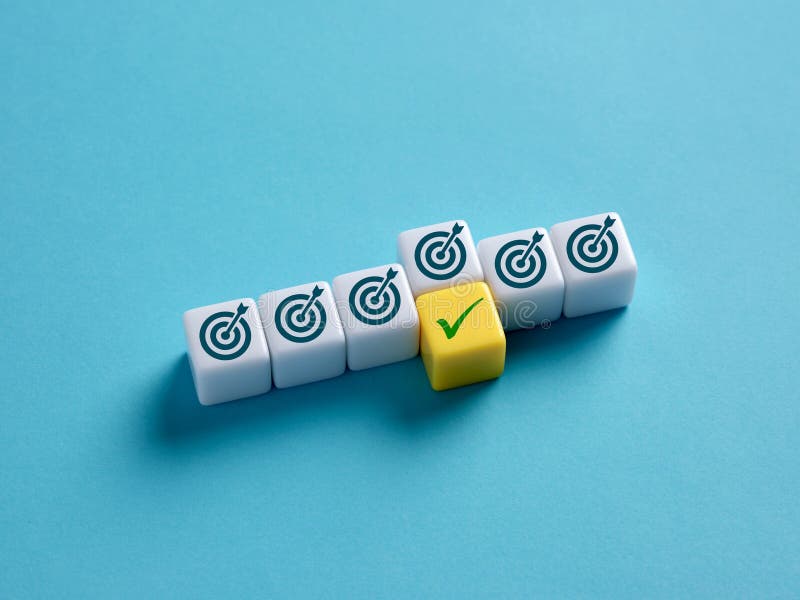 To Select the Most Suitable Goal for Business Stock Photo - Image of ...