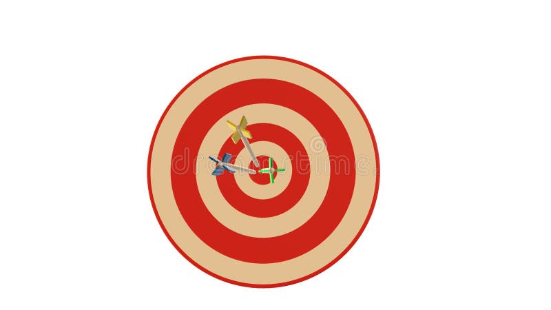 To the target version #2 stock illustration. Illustration of failed ...