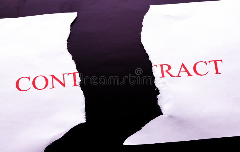 To terminate the contract stock photo. Image of list - 27804538