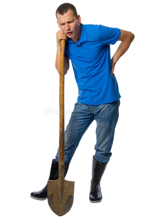 To Work with the Land Backache Stock Photo - Image of farmer, pain ...
