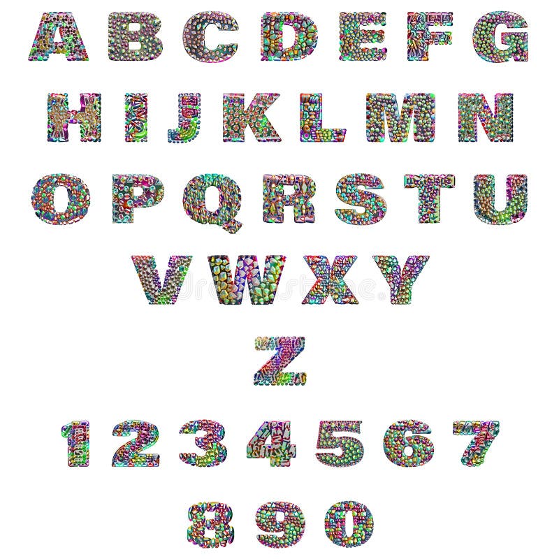 A To Z Alphabets High-Quality Resolutions Background Stock Illustration ...