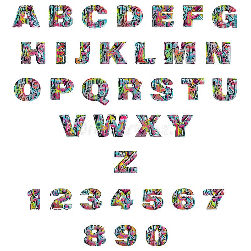 A To Z Alphabets High-Quality Resolutions Background Stock Illustration ...