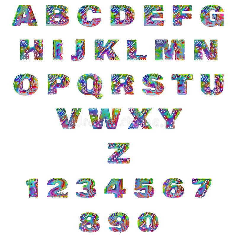 A To Z Alphabets High-Quality Resolutions Background Stock Illustration ...