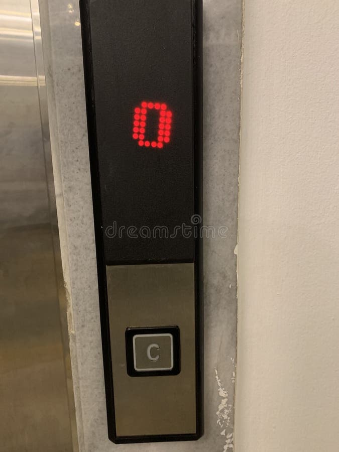 To the zero floor elevator stock image. Image of multimedia - 332128111