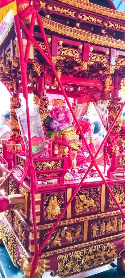 Toa Pekong at an Tjeng Bio Chinese Temple in Indramayu, West Java ...