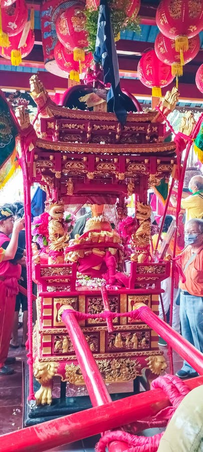 Toa Pekong at an Tjeng Bio Chinese Temple in Indramayu, West Java ...