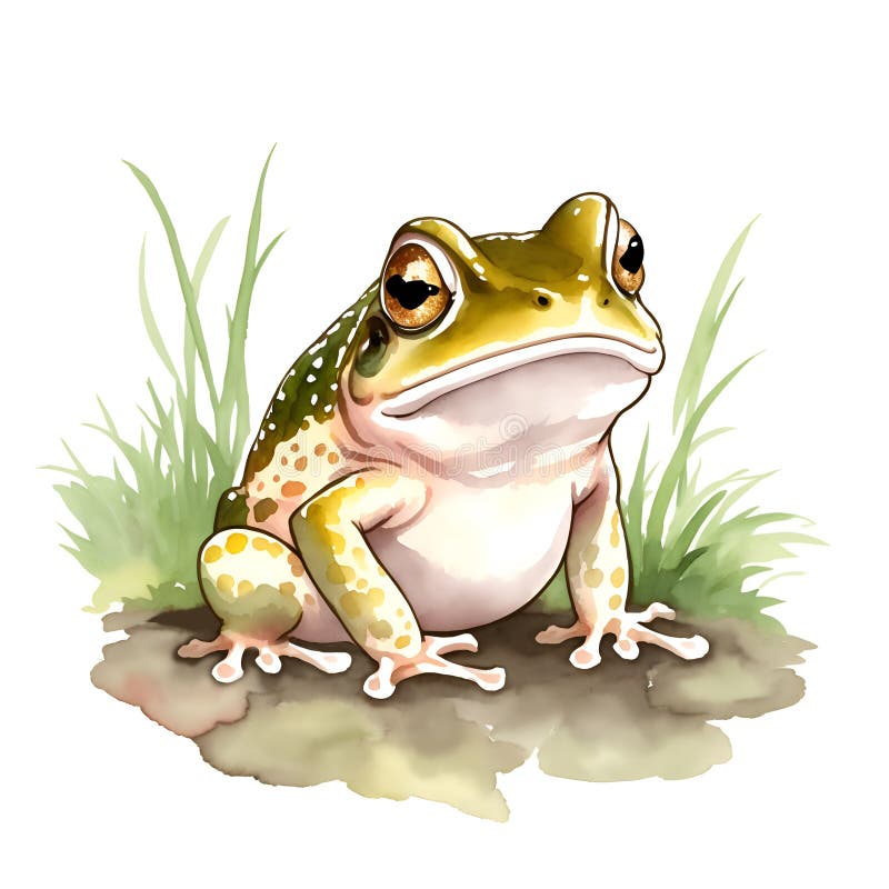 Toad Watercolor Stock Illustrations – 561 Toad Watercolor Stock ...