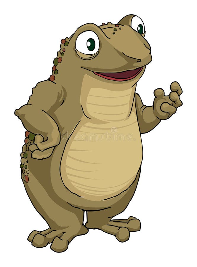 Toad stock illustration. Illustration of expression, cheerful - 42313387