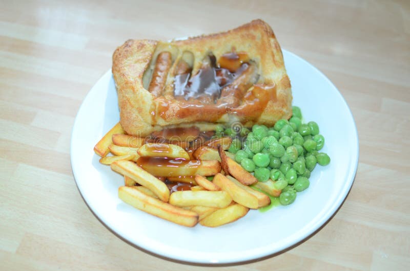 Toad in the Hole stock image. Image of british, pork, plate - 9684149