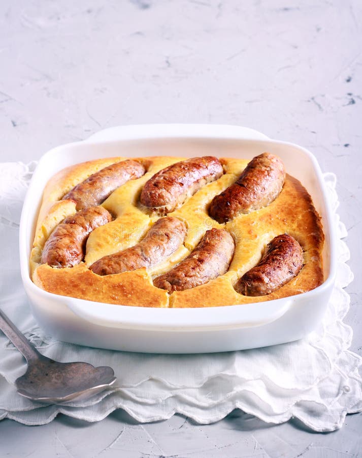 Toad in the hole stock image. Image of snack, pudding - 91950769