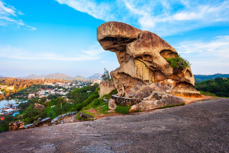 Toad Rock in Mount Abu, India Stock Image - Image of dinosaur, city ...