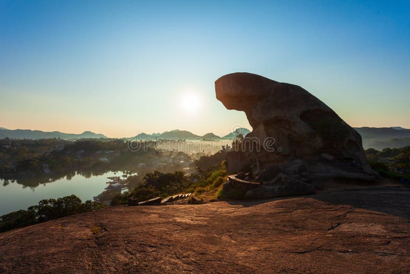 Toad Rock in Mount Abu, India Stock Image - Image of aerial, panoramic ...