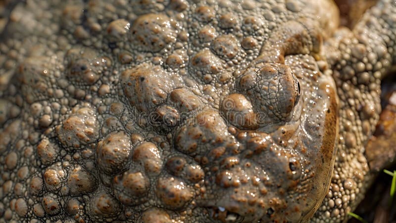 The Toads Skin Covered in Bly Like Bumps Creating a Rough and Uneven ...