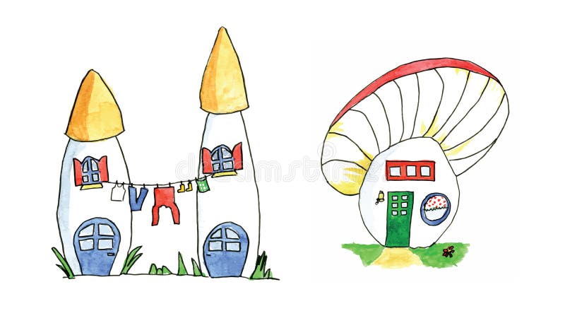 Cartoon Toadstool House Stock Illustrations – 305 Cartoon Toadstool ...