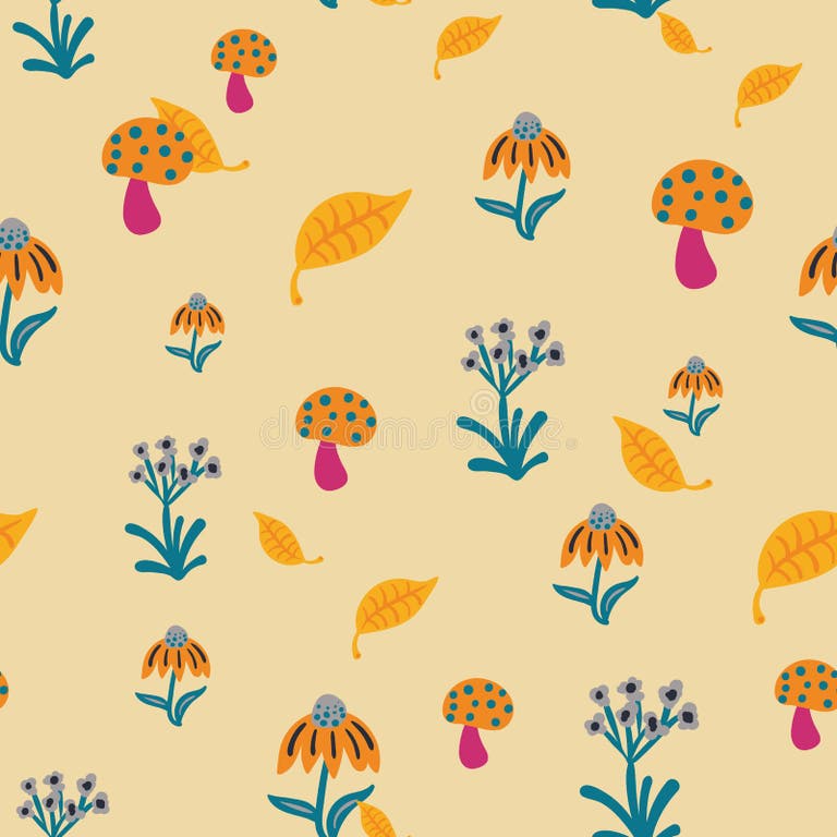 Toadstools Pattern Stock Illustrations – 795 Toadstools Pattern Stock ...