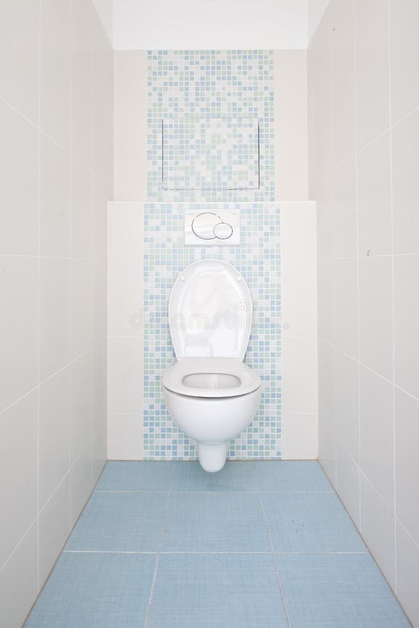 Toalete foto de stock. Imagem de parede, assoalho, azul - 22722148