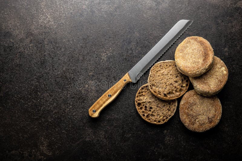 Toast bread buns stock photo. Image of breakfast, dark - 219662306