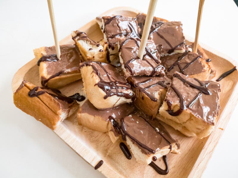 Toast bread with choco stock photo. Image of bread, toast - 83120428