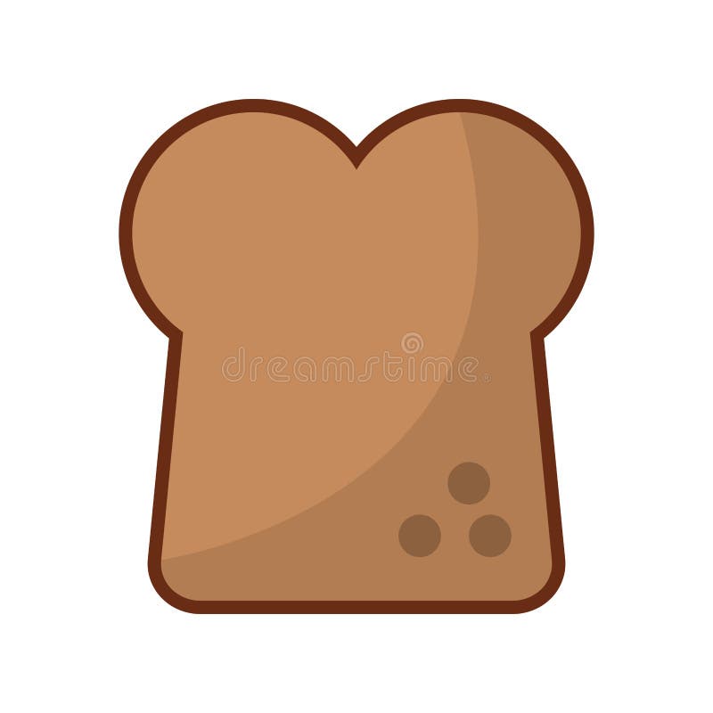 Toast bread food symbol stock vector. Illustration of breakfast - 141252314