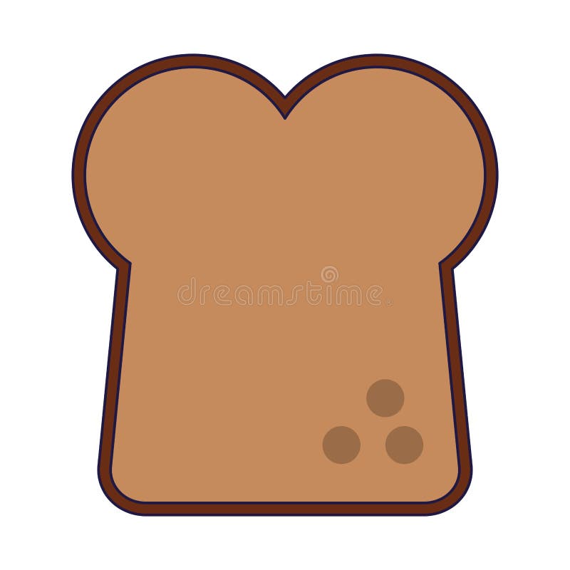 Toast bread food symbol stock vector. Illustration of natural - 141257088