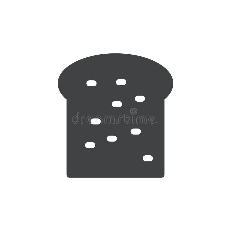 Toast Bread Icon Simple Vector Symbol Stock Vector - Illustration of ...