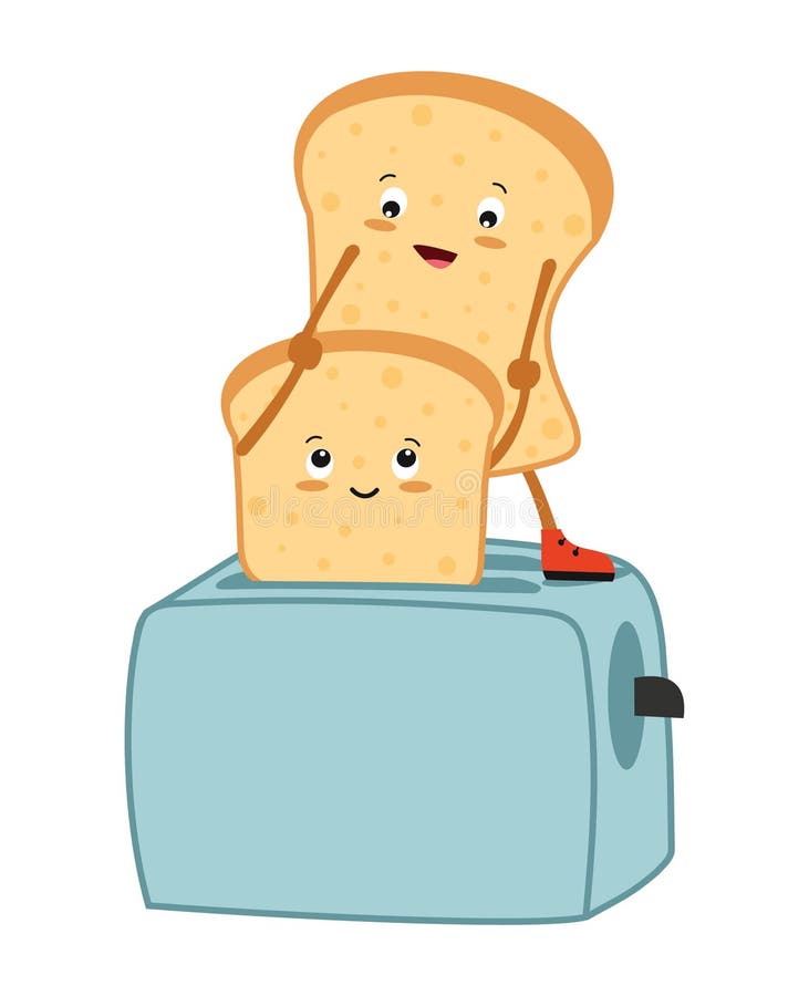 Toast Bread Sandwiches Comic Style Seamless Border Pattern. Sandwiches ...