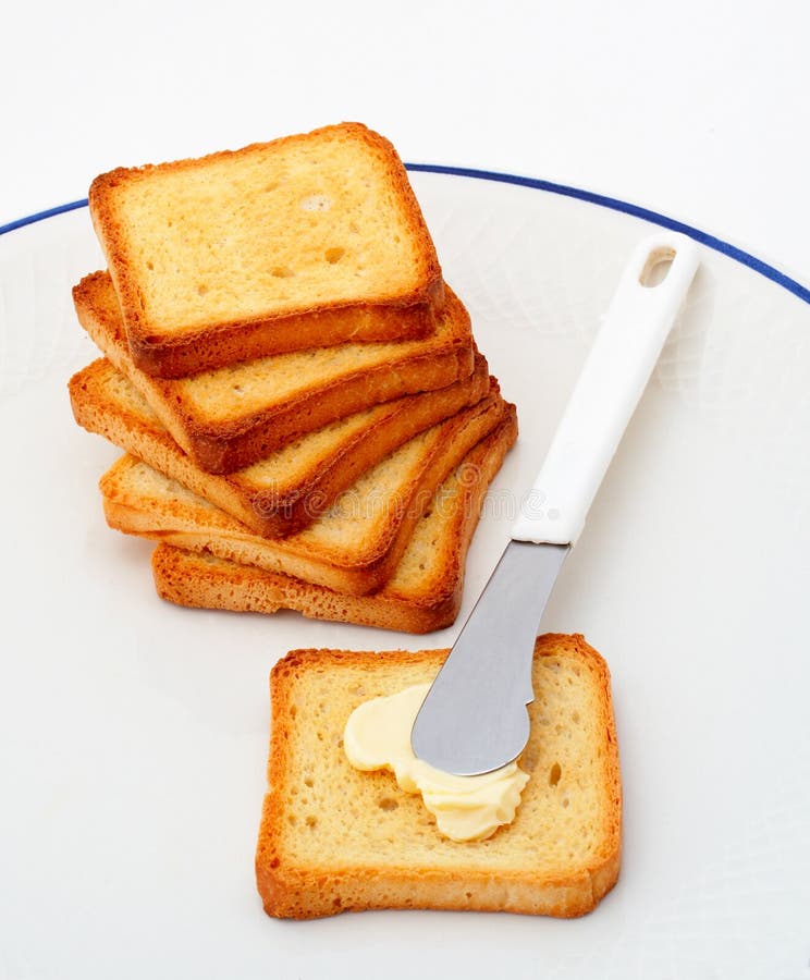 Toast with butter stock image. Image of morning, spread - 773013
