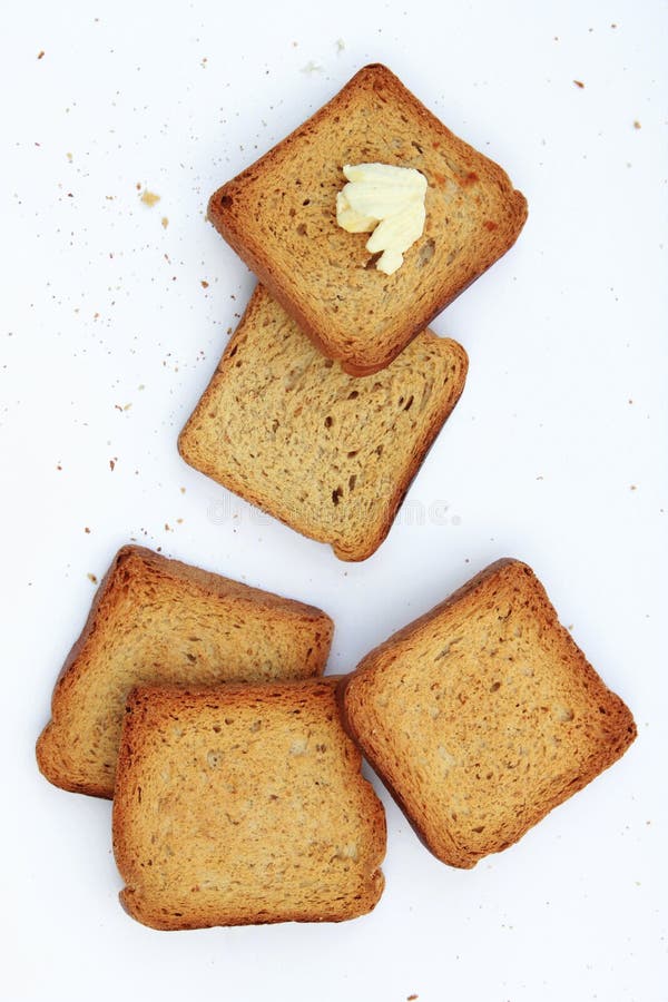 Toast and butter stock image. Image of brown, food, bread - 43061407
