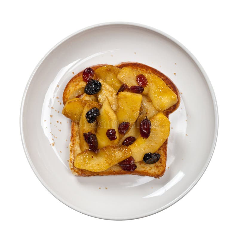 Toast with Caramelized Apple Stock Photo - Image of snack, fried: 48288584