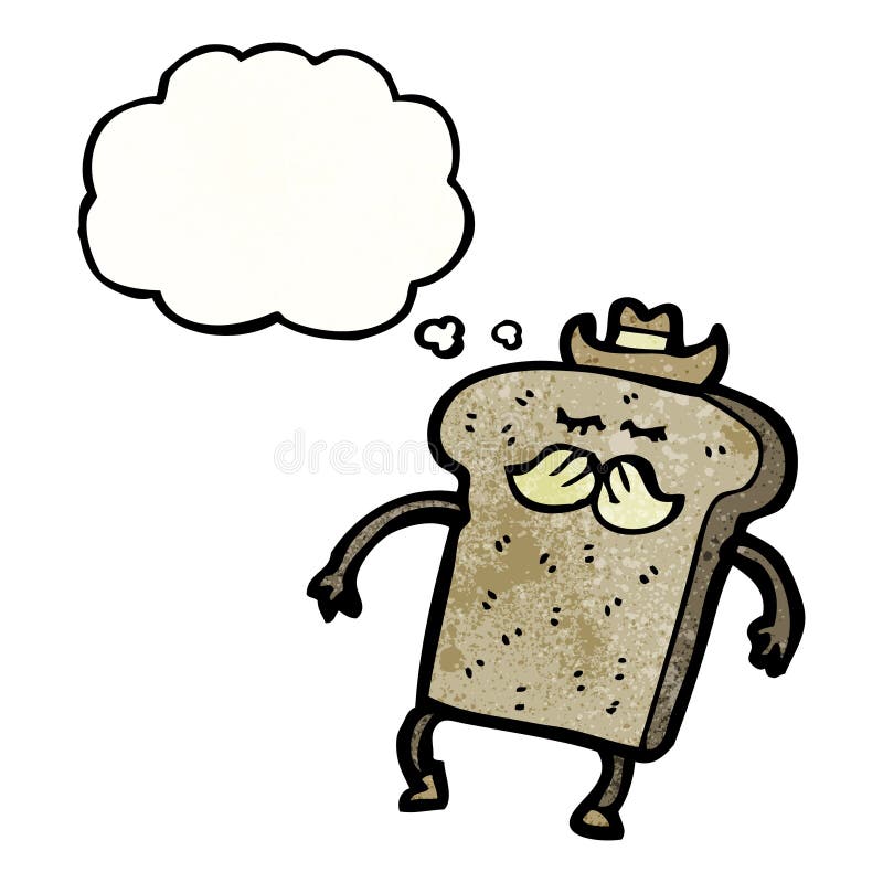 Toast cartoon character stock vector. Illustration of drawn - 38030517