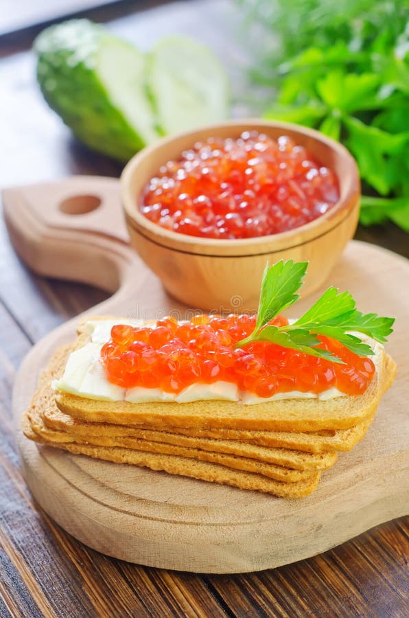 Toast with caviar stock photo. Image of delicious, bread - 34551712