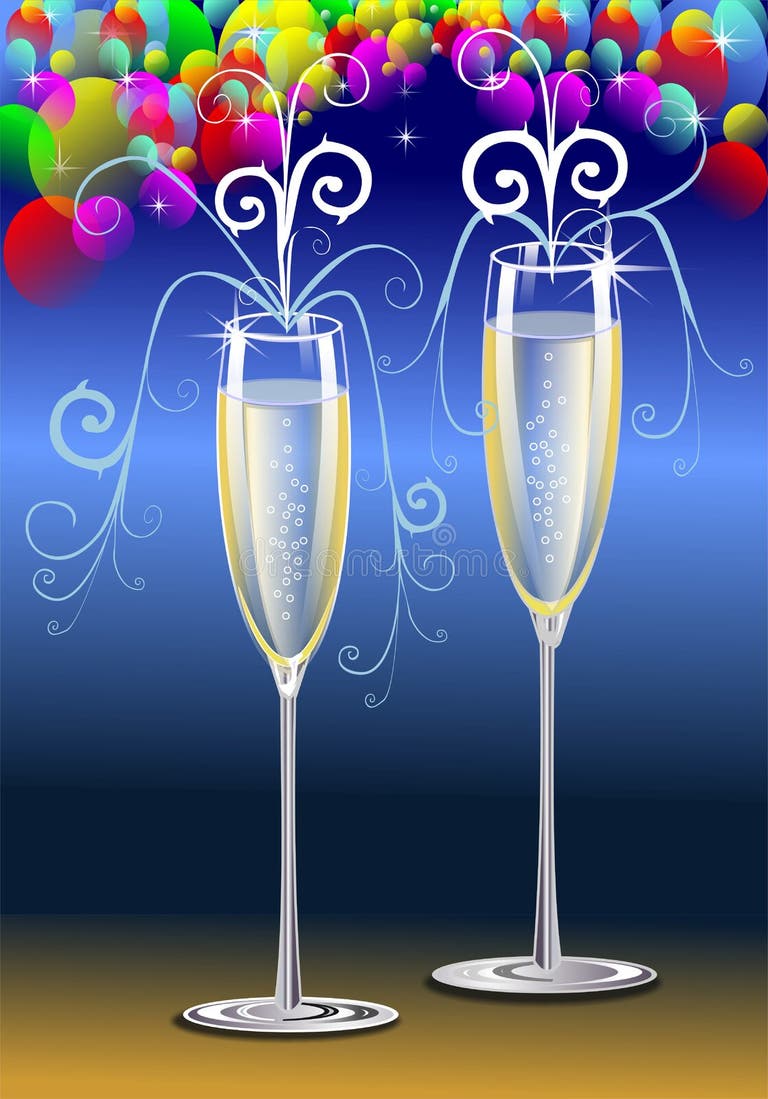 Champagne Toast Silhouette Stock Illustrations – 5,868 Champagne Toast ...