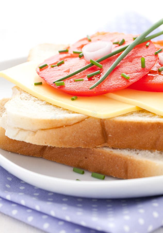 Toast with cheese and ham stock photo. Image of wood - 22255350