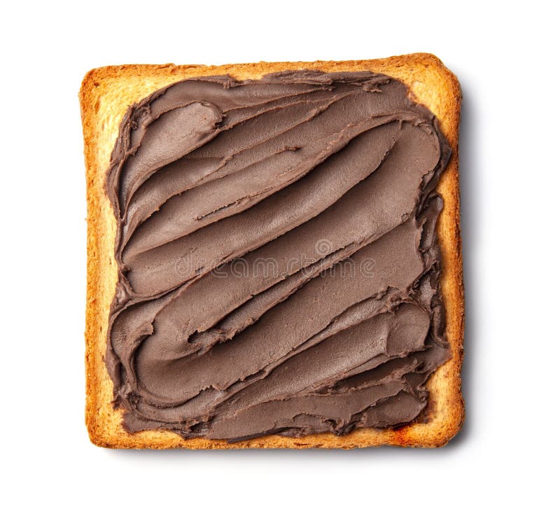 Toast with Chocolate Spread Stock Image - Image of paste, sugar: 241916611
