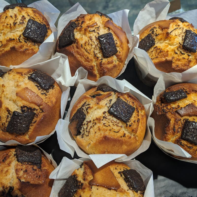 Toast with Chocolate Topping in the Container Stock Photo - Image of ...