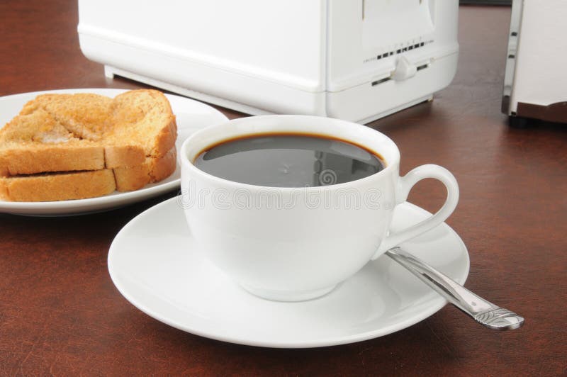 Toast and coffee stock photo. Image of beverage, drink - 28607508