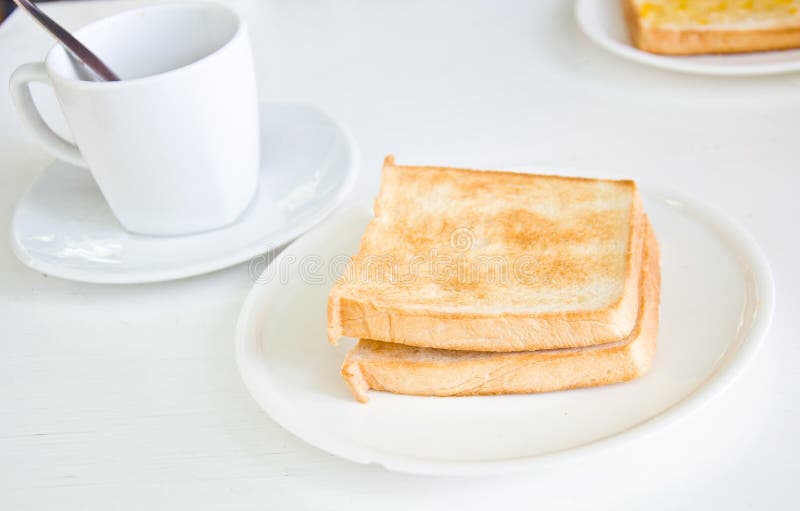 Toast and coffee stock photo. Image of breakfast, morning - 30890308