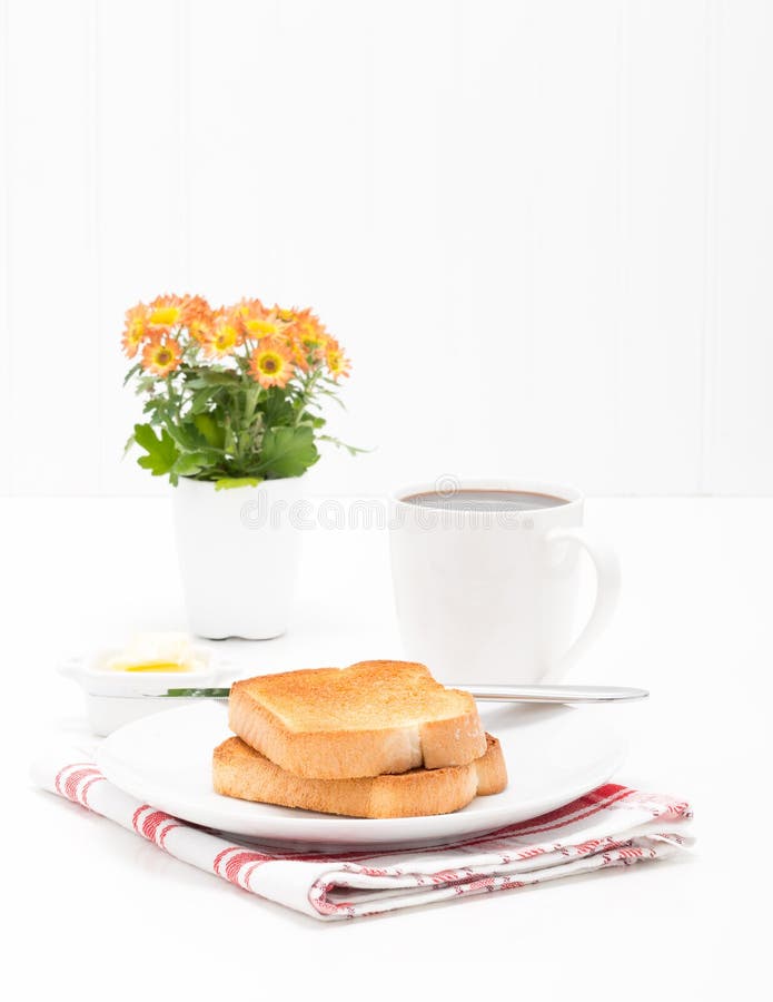 Toast and Coffee Portrait stock image. Image of coffee - 80995721